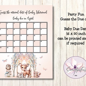 Deer Baby Shower Games Bundle, Pink Bambi Printable Activities, Girls ...