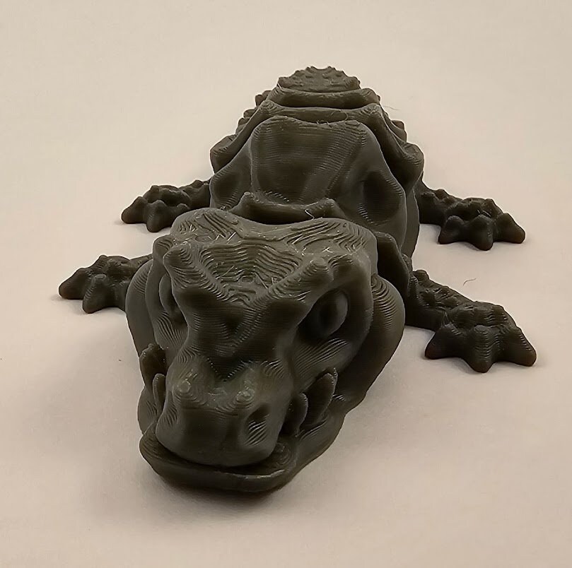 3D Printed Articulated Crocodile-flexible Crocodile Figurine - Etsy