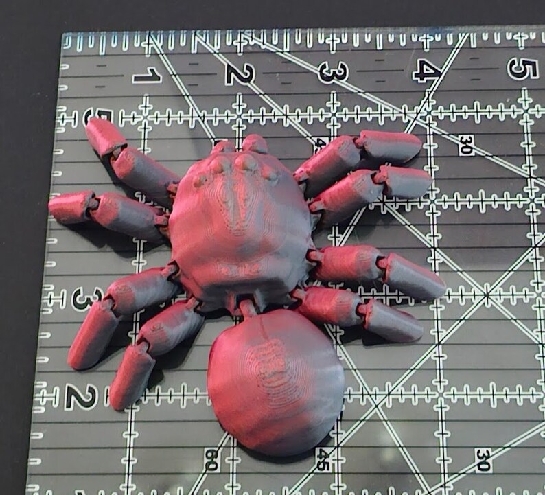 3D Printed Articulated Spider-flexible Spider Figurine-realistic ...