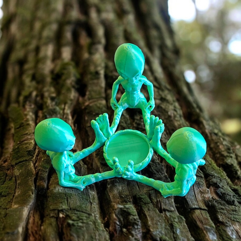 3D Printed Alien Campfire Candle Holder-unique Sci-fi Home Decor - Etsy