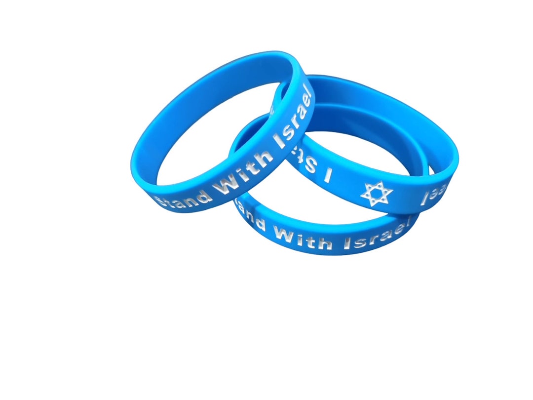 I Stand With Israel - Silicone Wristband - Etsy