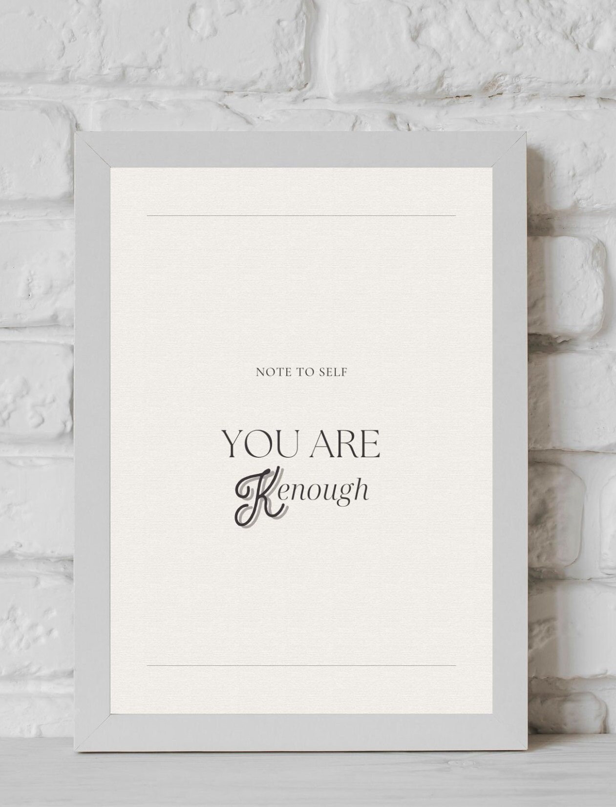 You Are Kenough Barbie Movie Inspired Print Cute Print for Bedroom or ...