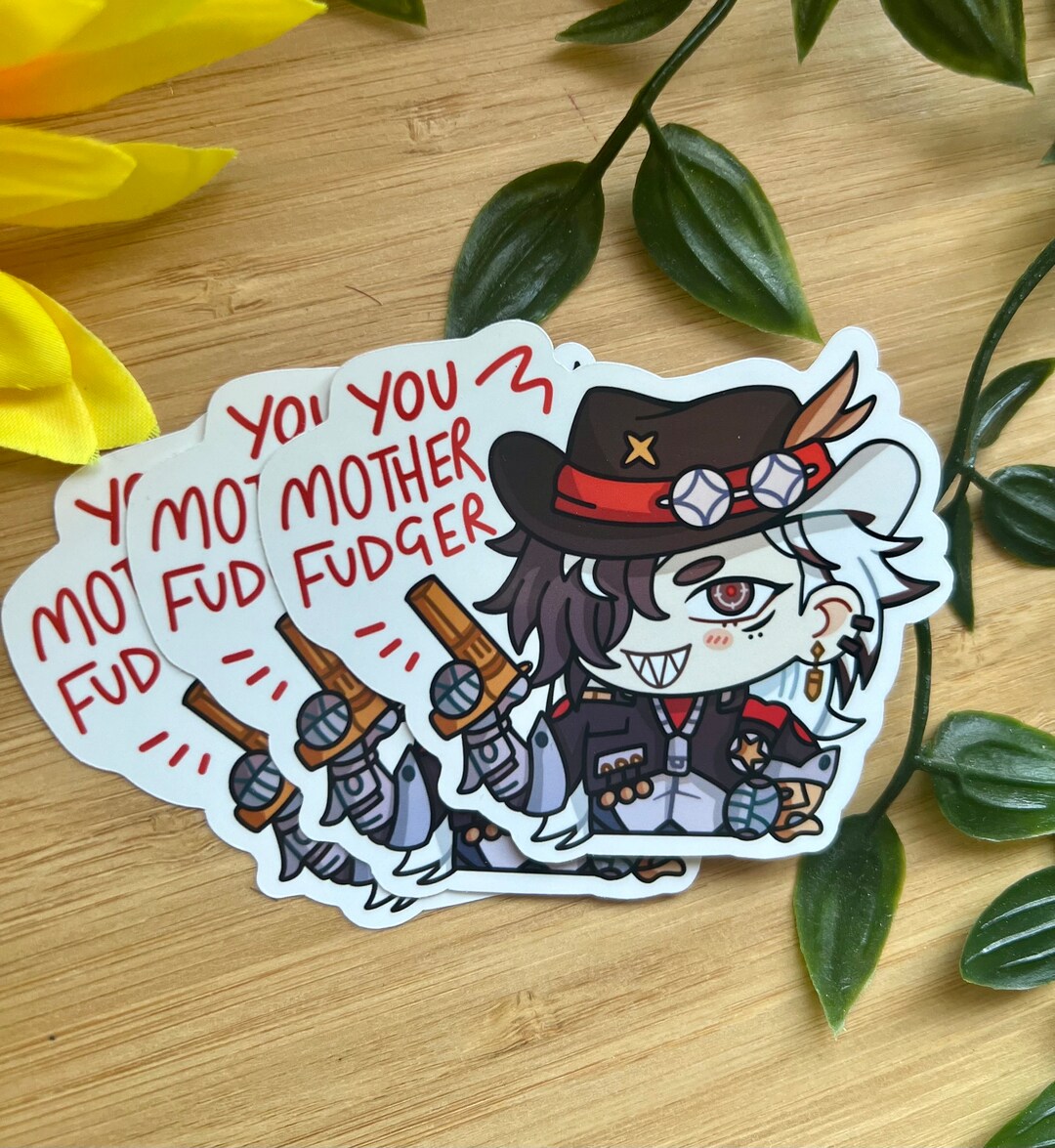 Boothill Mother Fudger Sticker, Honkai Star Rail, Cute Chibi Funny ...