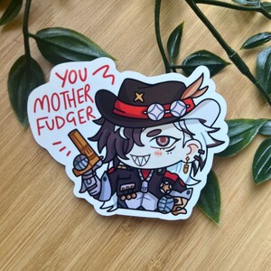 Boothill Mother Fudger Sticker, Honkai Star Rail, Cute Chibi Funny ...