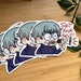 Shouting Sorcerer Chibi, Funny Anime, Glossy Vinyl Sticker for Laptop ...