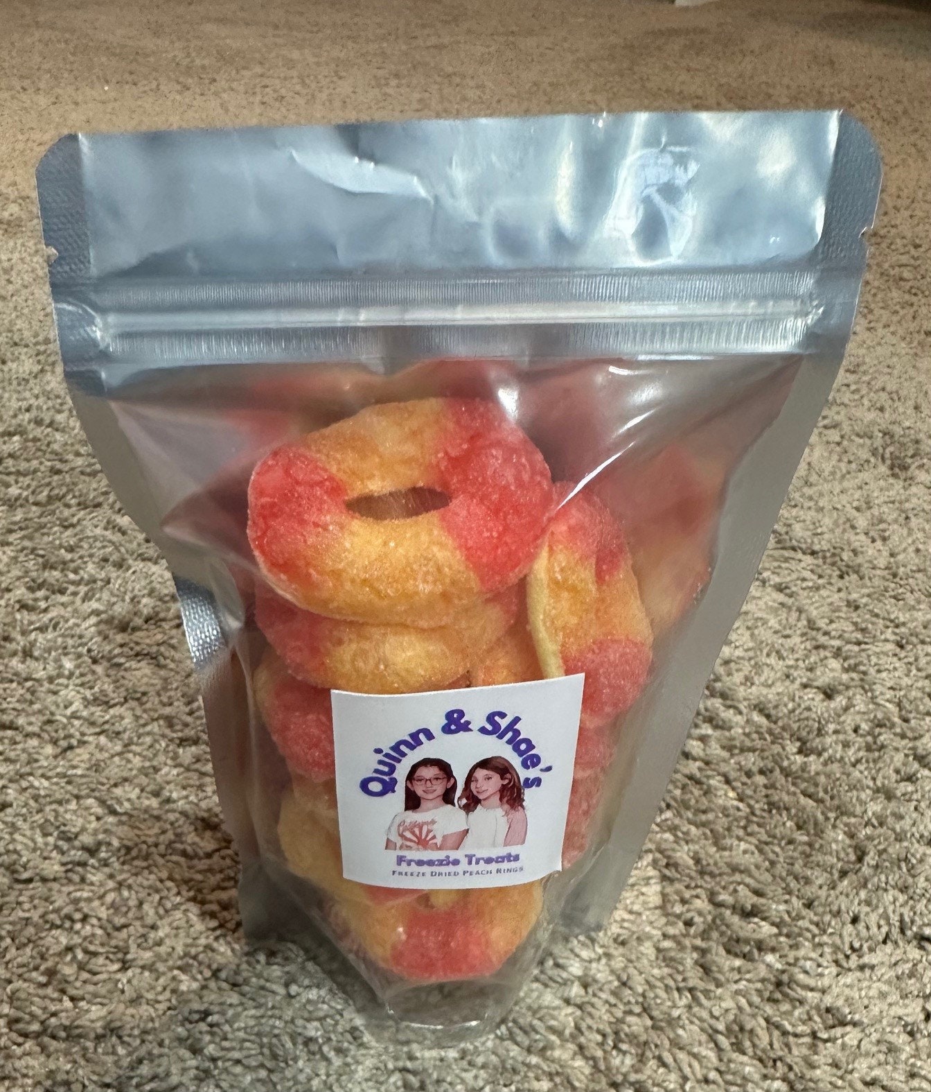 Freeze Dried Peach Ring Gummies, Freeze Dried Sweet Treats - Etsy