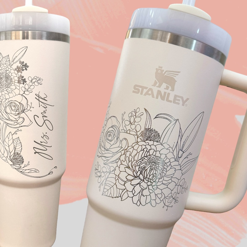 Floral Stanley Cup - Etsy