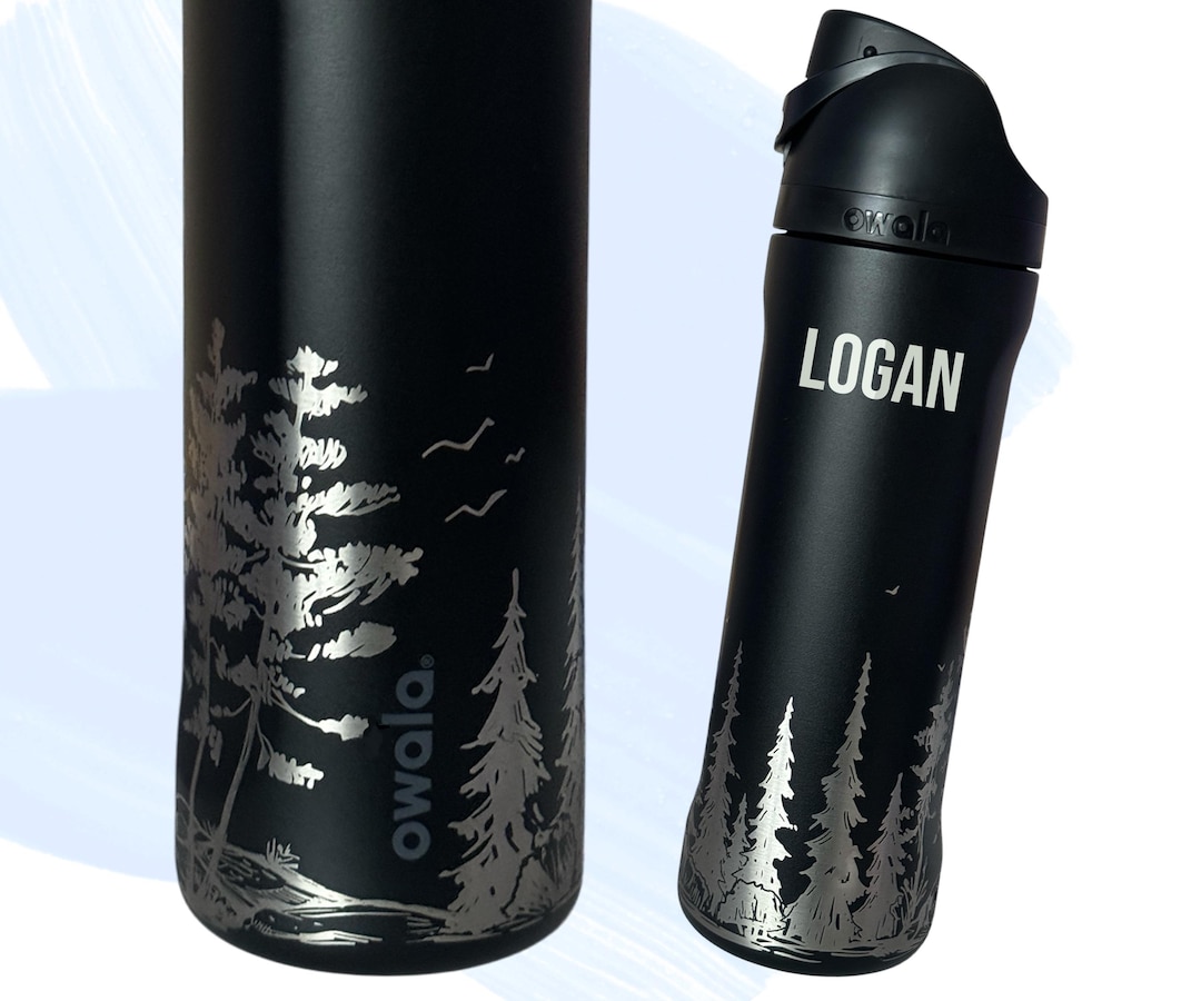 Personalized Owala Freesip Forest Engraved Water Bottle: Personalized ...