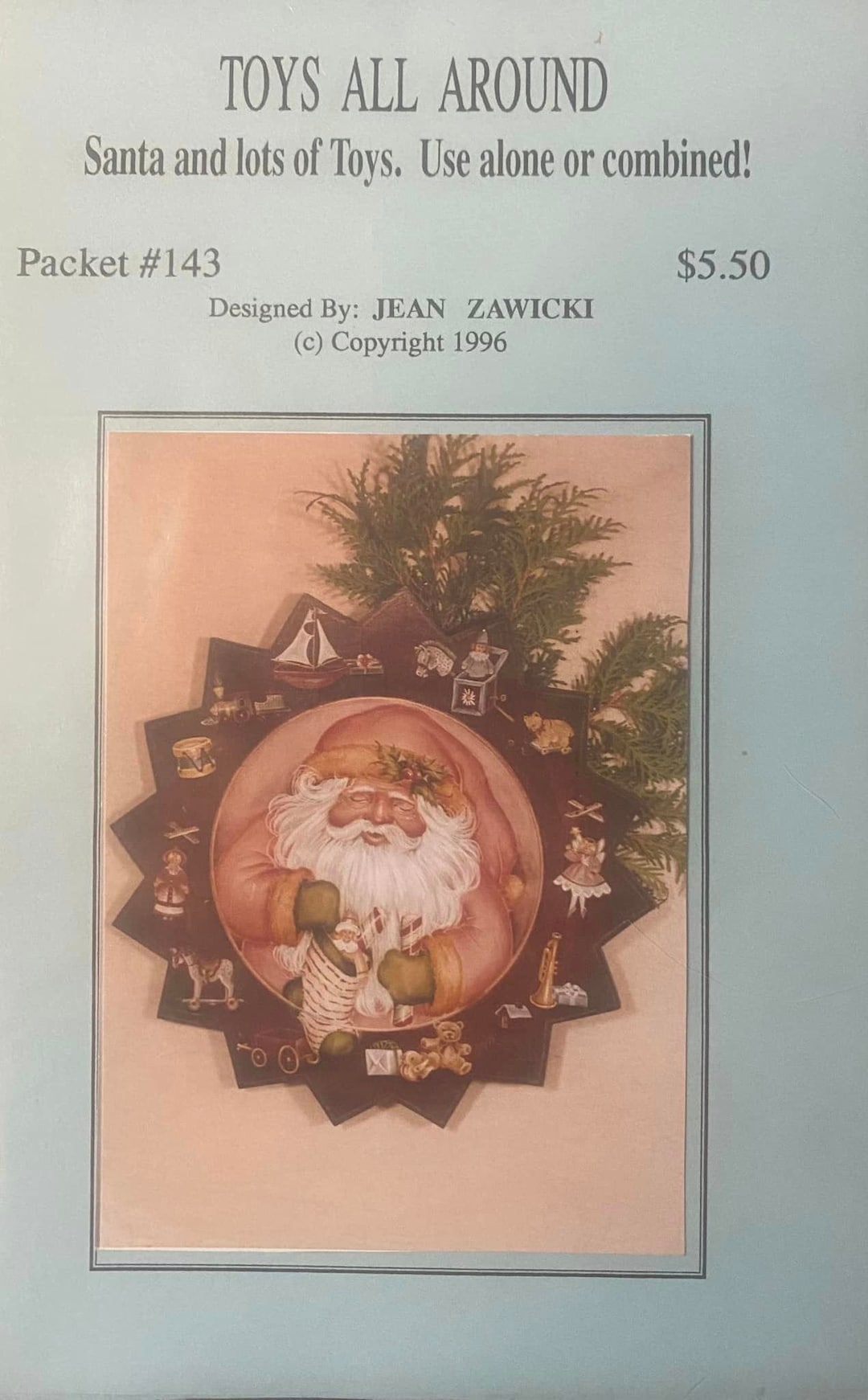 Vintage Decorative Tole Painting Pattern Packet: Toys All Around Santa ...