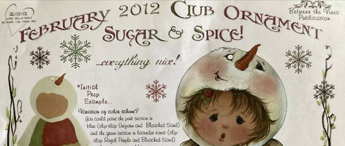 Decorative Tole Painting Pattern Packet: Sugar & Spice by Jamie Mills ...