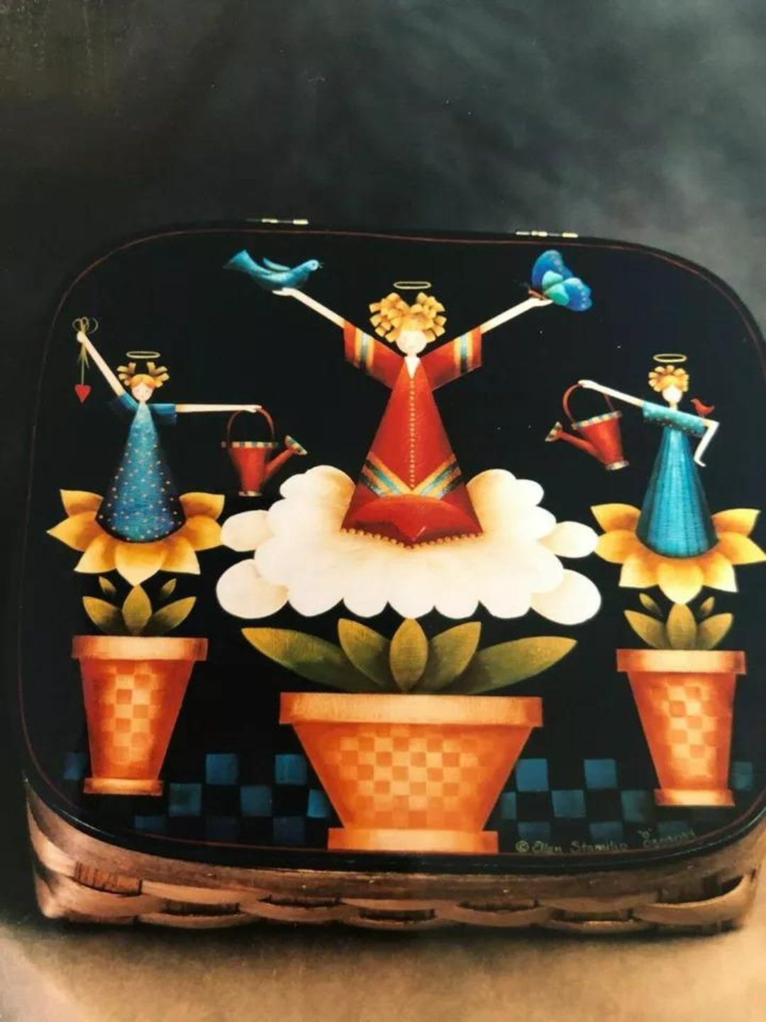 Tole Painting Pattern: Potted Angels by Ellen Stamilio 2003 - Etsy