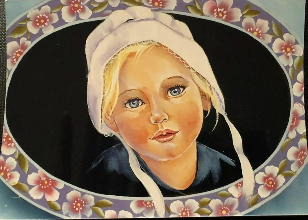 Vintage Tole Pattern : Dutch Girl by Delane Lange - Etsy