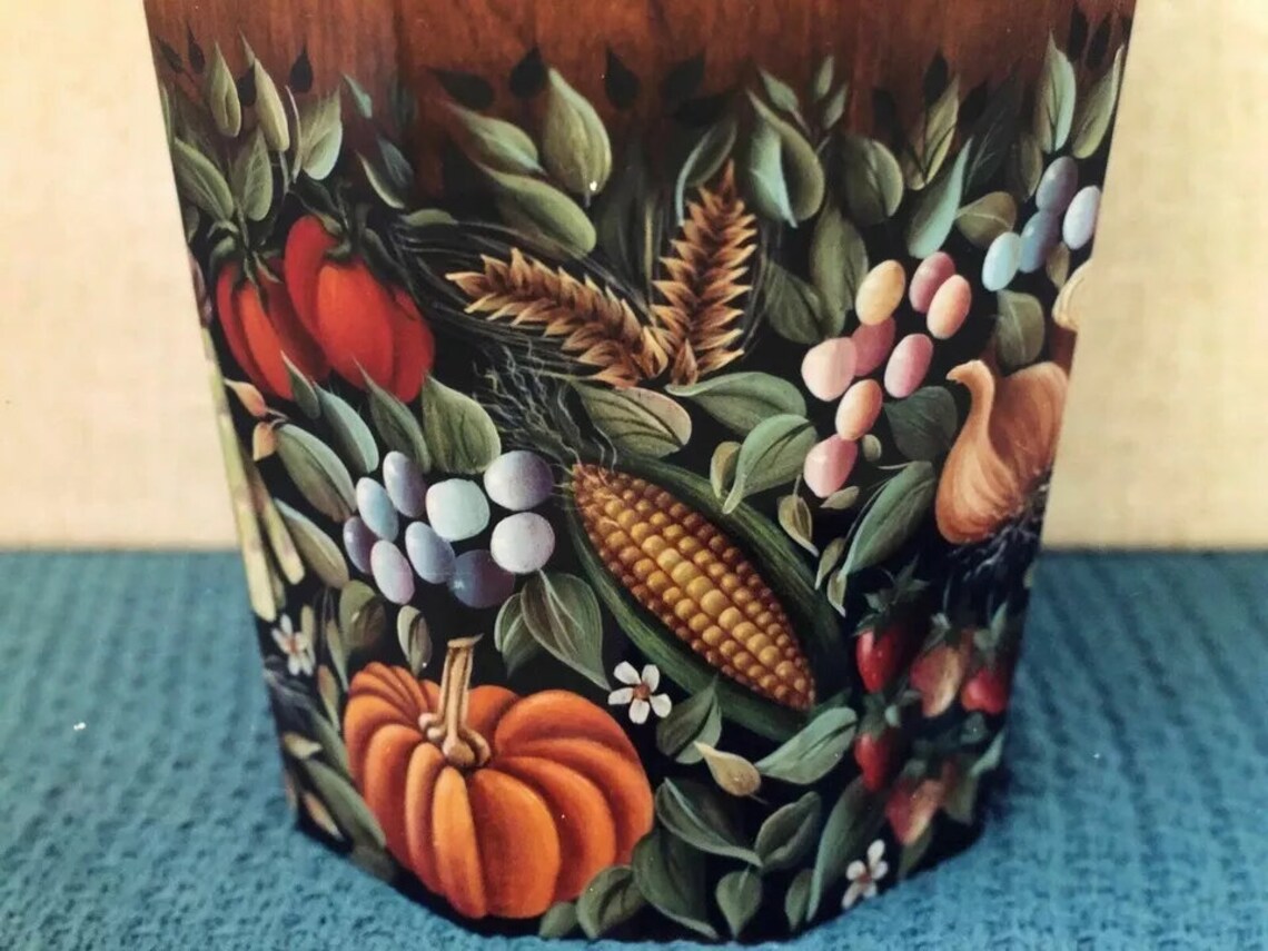 Vintage Tole Painting Pattern : Veggie Bucket by Betty Caithness - Etsy