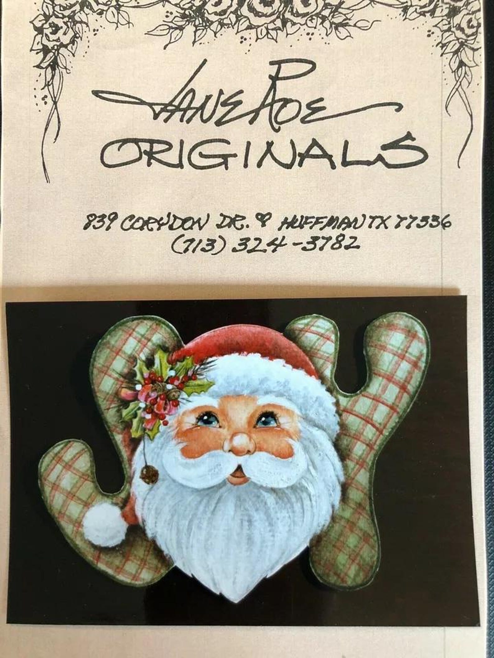 Vintage Christmas Tole Pattern : Santa's Joy by Jane Roe - Etsy