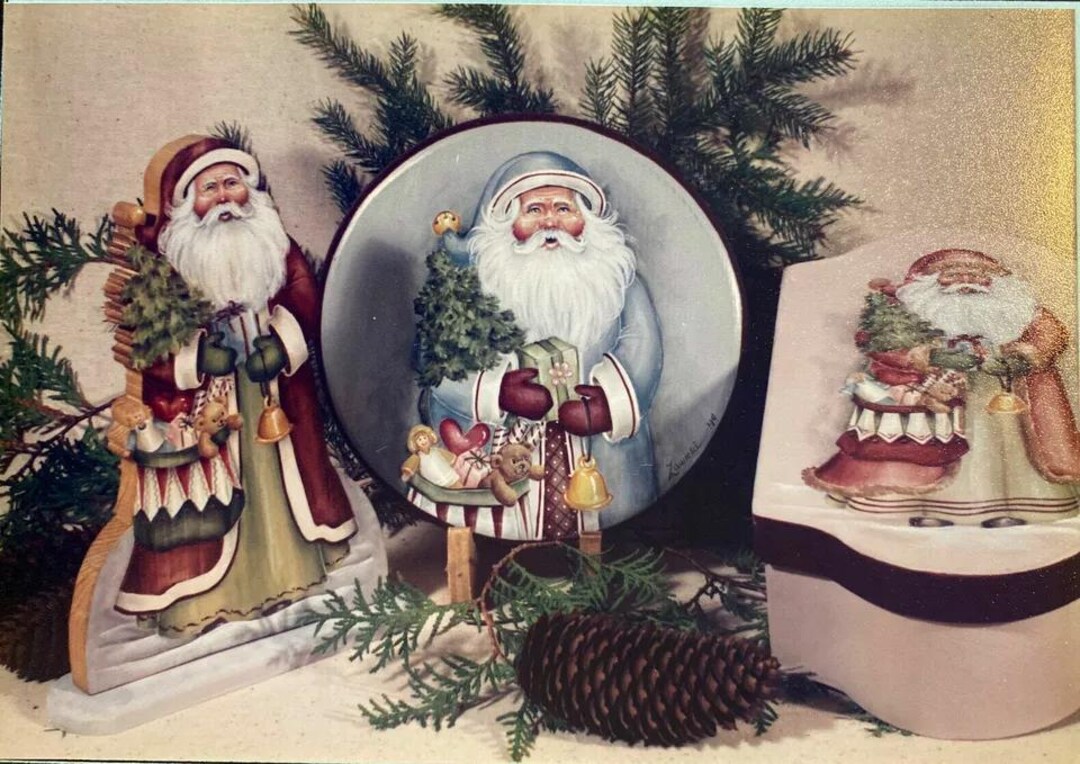 Vintage Decorating Tole Pattern : Victorian St. Nick by Jean Zawicki - Etsy