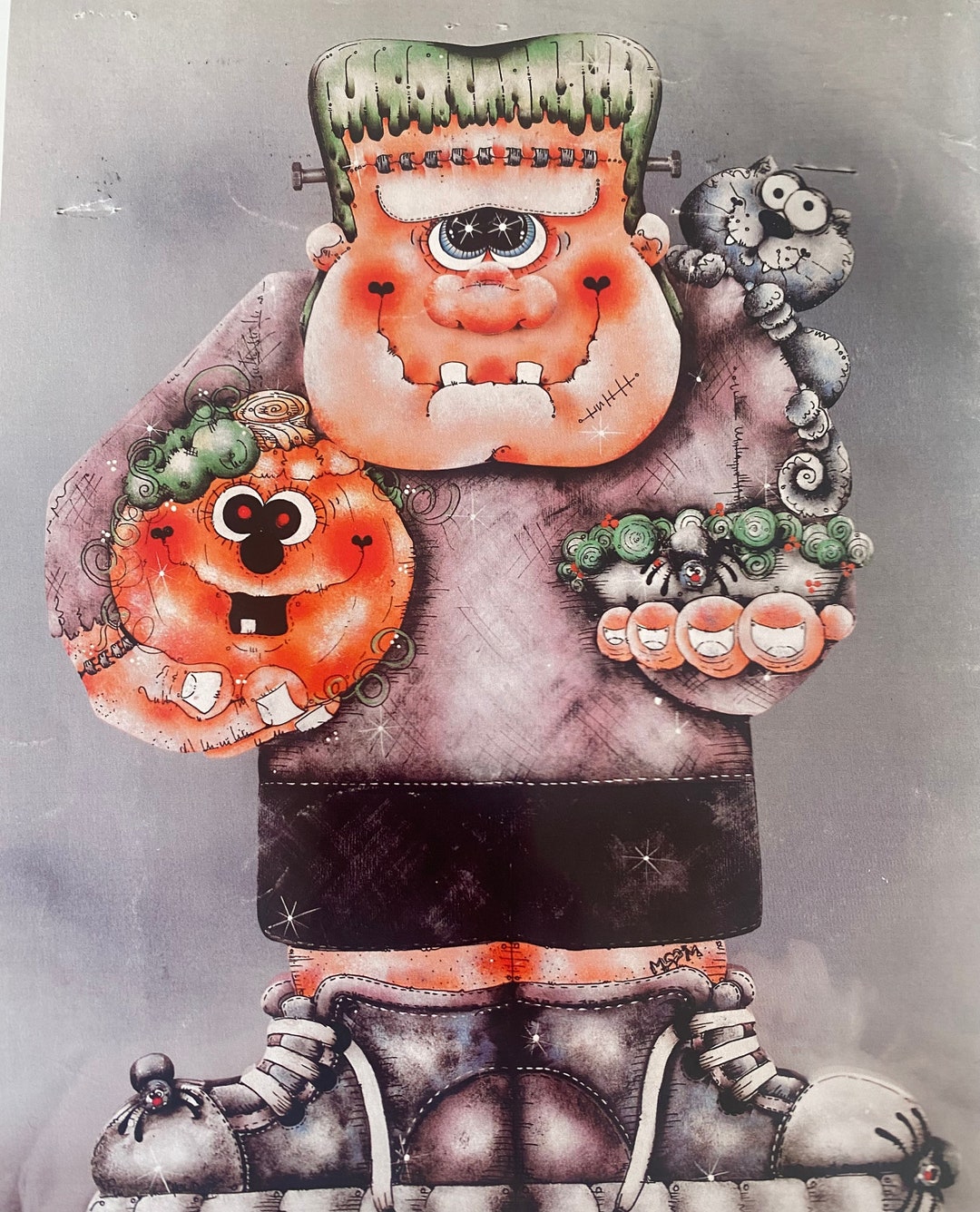 Decorative Tole Painting Pattern: Frank'z Night Out by Gaye Schoell - Etsy