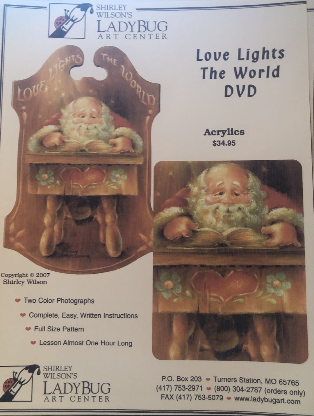 Decorative Tole Painting Pattern Packet: Love Lights the World by ...