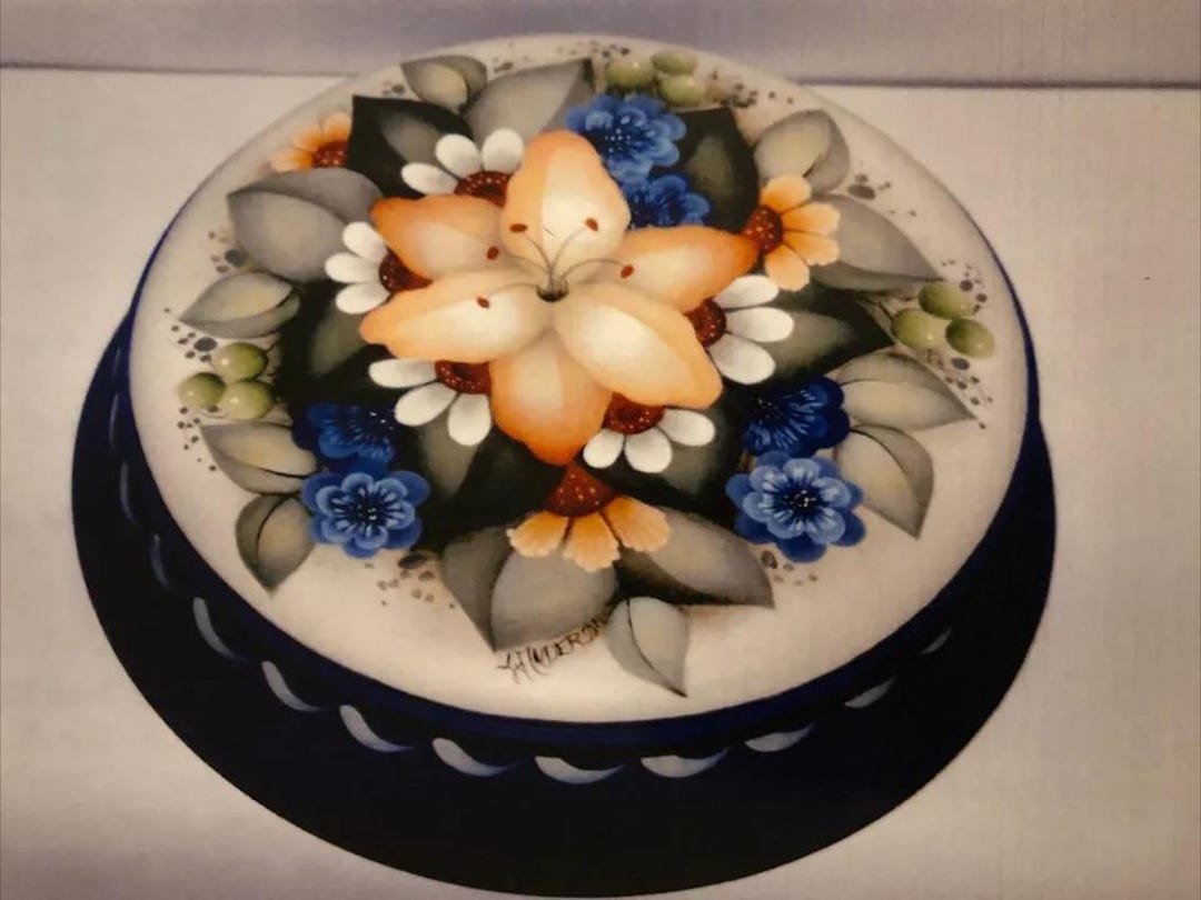 Vintage Tole Painting Pattern : Lilies and Posies by Gail Anderson ...