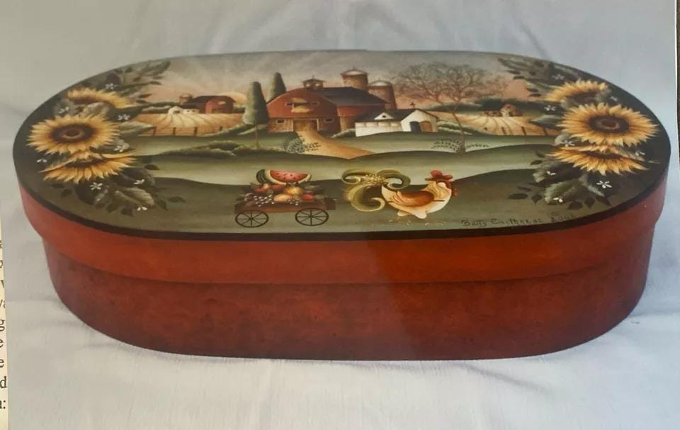 Vintage Tole Painting Pattern : Porter Heartland by Betty Caithness - Etsy