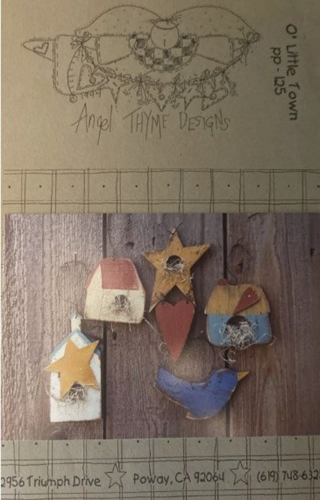 Decorative Tole Painting Pattern Packet: O' Little Town by Shara Reiner ...