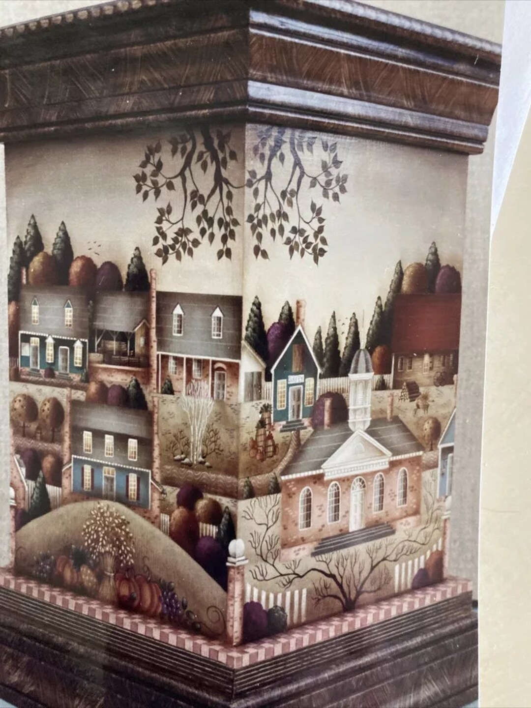 Vintage 1991 Tole Painting Pattern : Williamsburg Fall Plant Stand by ...