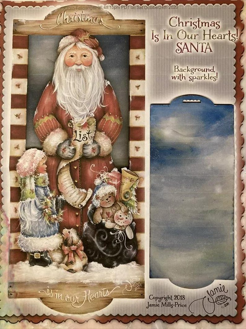 Tole Painting Pattern : Christmas in Our Hearts by Jamie Mills-price - Etsy