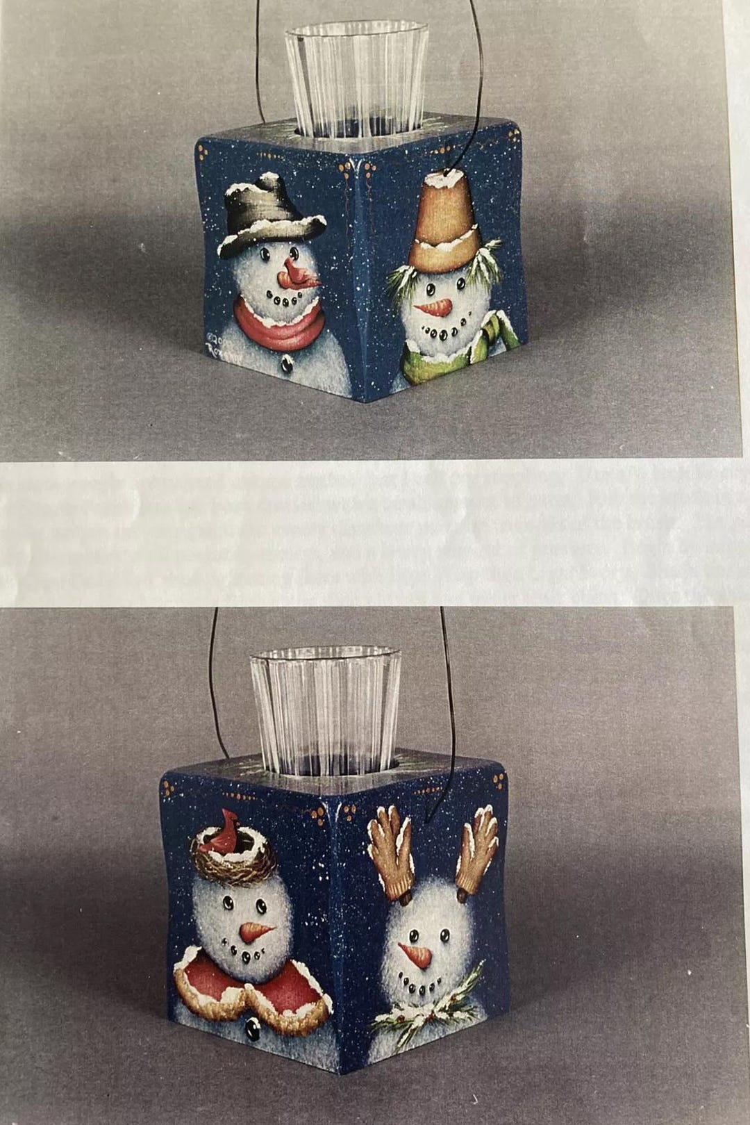 Vintage Tole Painting Pattern : the Flake Family Candle Box by Roxanne ...