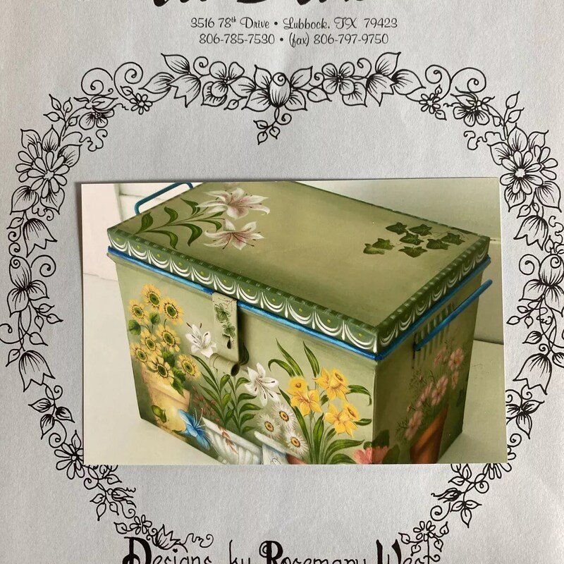 Tole Painted Box - Etsy