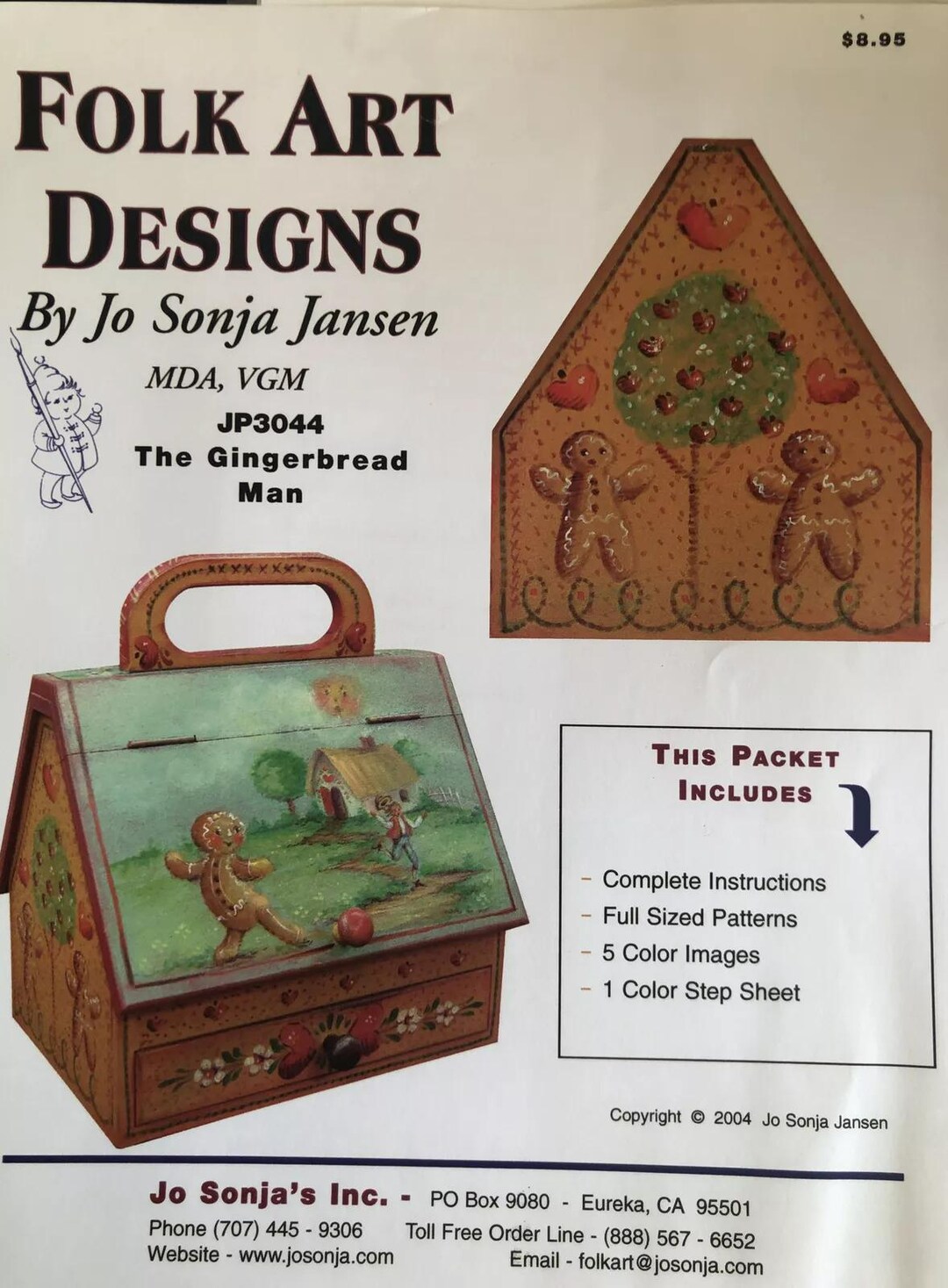Tole Painting Pattern MEGA : the Gingerbread Man by Jo Sonja Jansen - Etsy