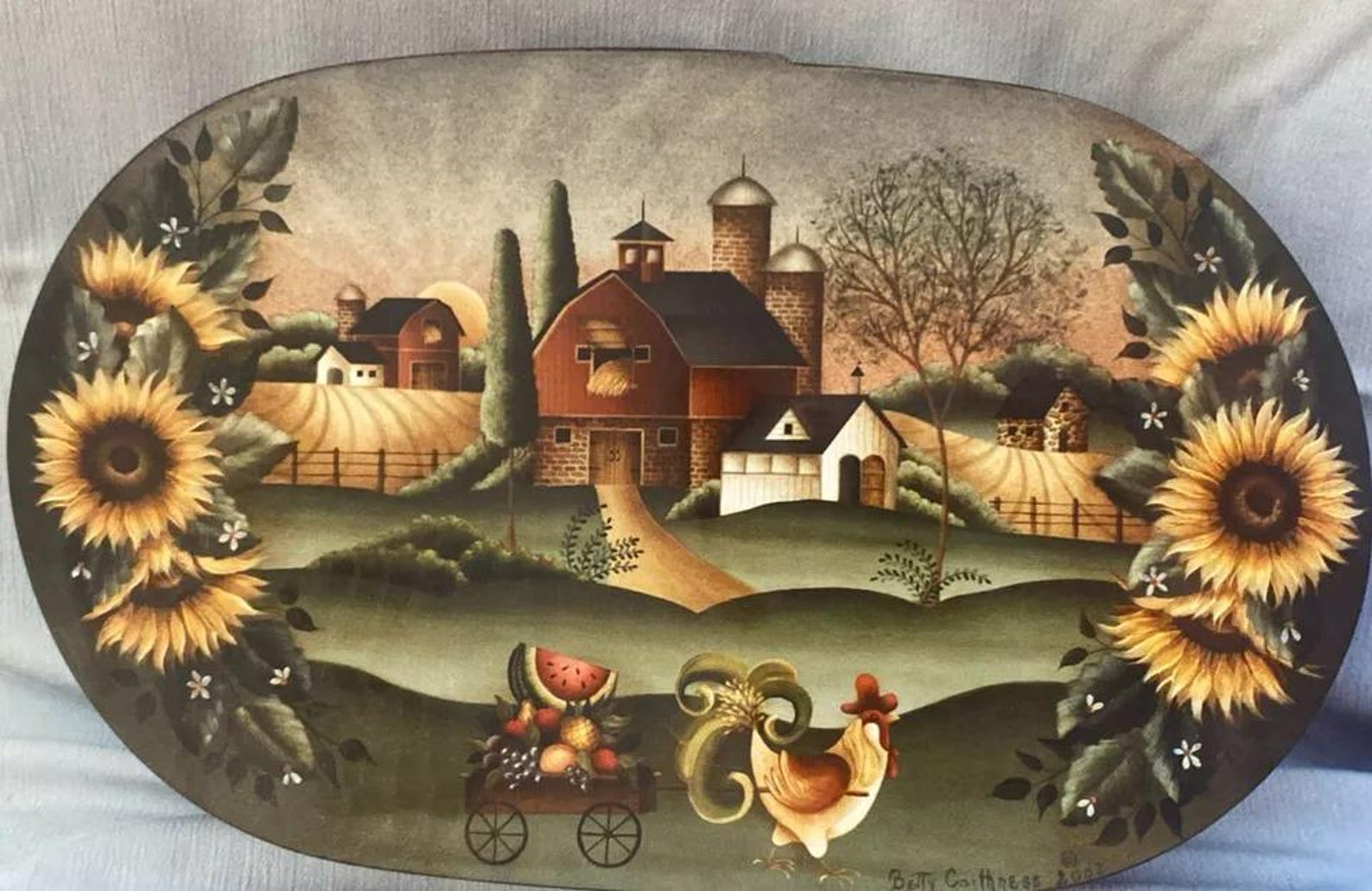 Vintage Tole Painting Pattern : Porter Heartland by Betty Caithness - Etsy