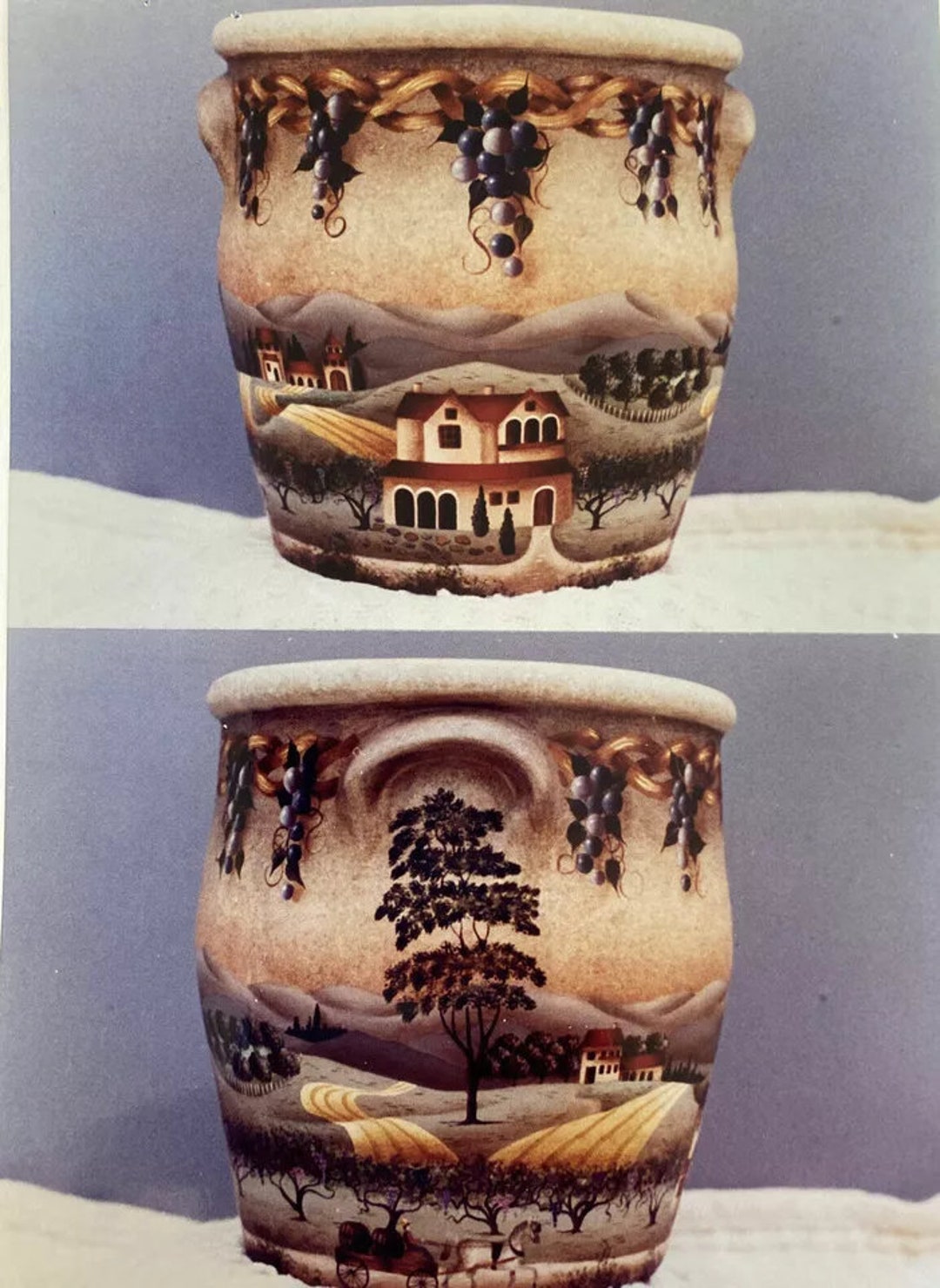 Vintage 1995 Tole Painting Pattern : Napa Valley by Betty Caithness - Etsy