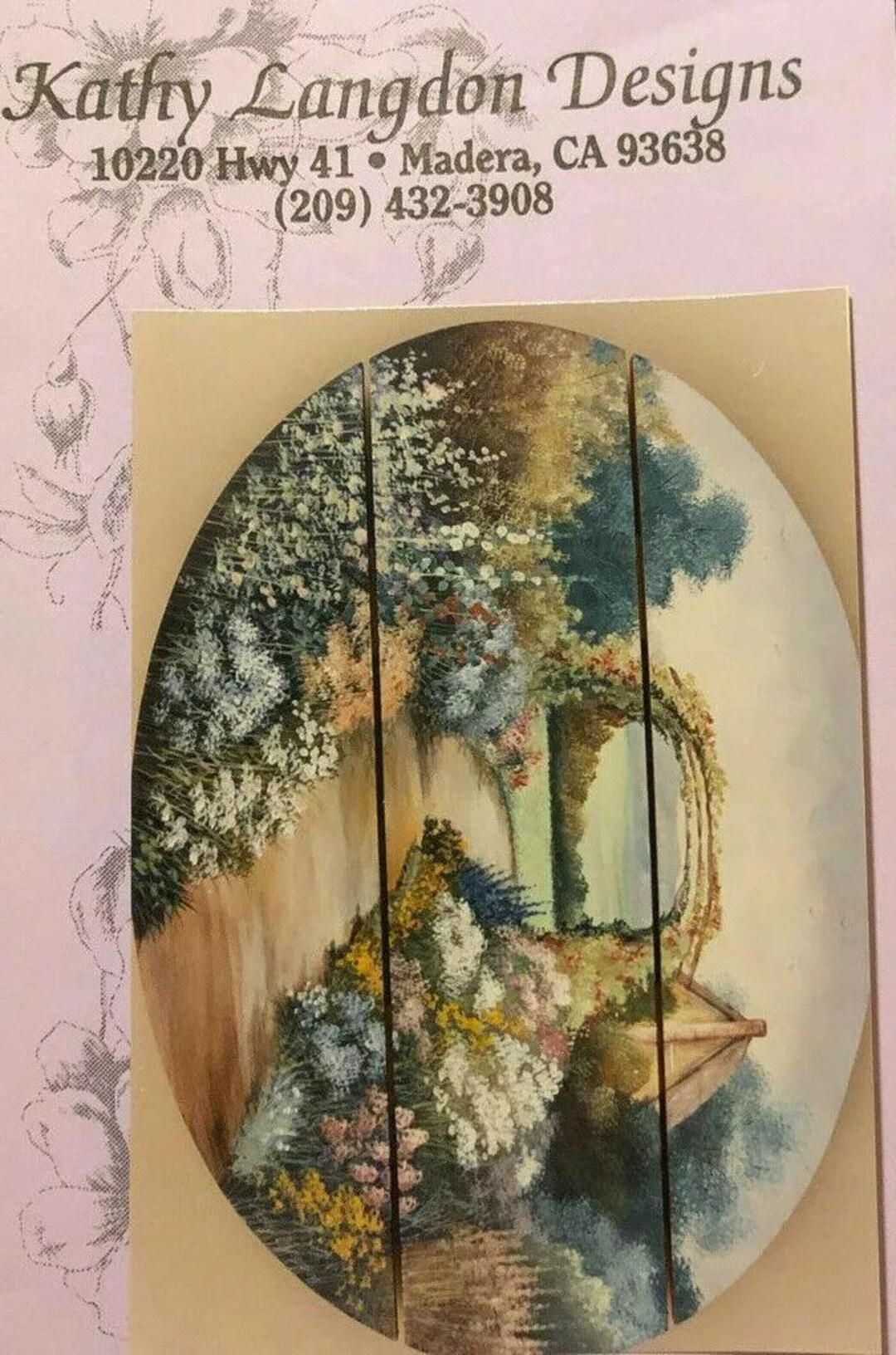Vintage Decorative Tole Pattern Packet: Garden Path by Kathy Langdon - Etsy