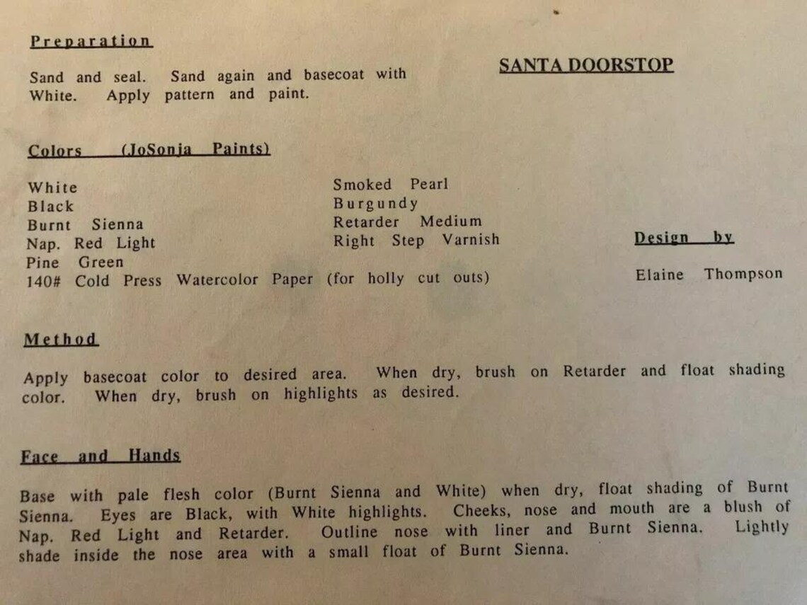Vintage 1989 Tole Pattern Packet: Little Houses by Elaine Thompson - Etsy