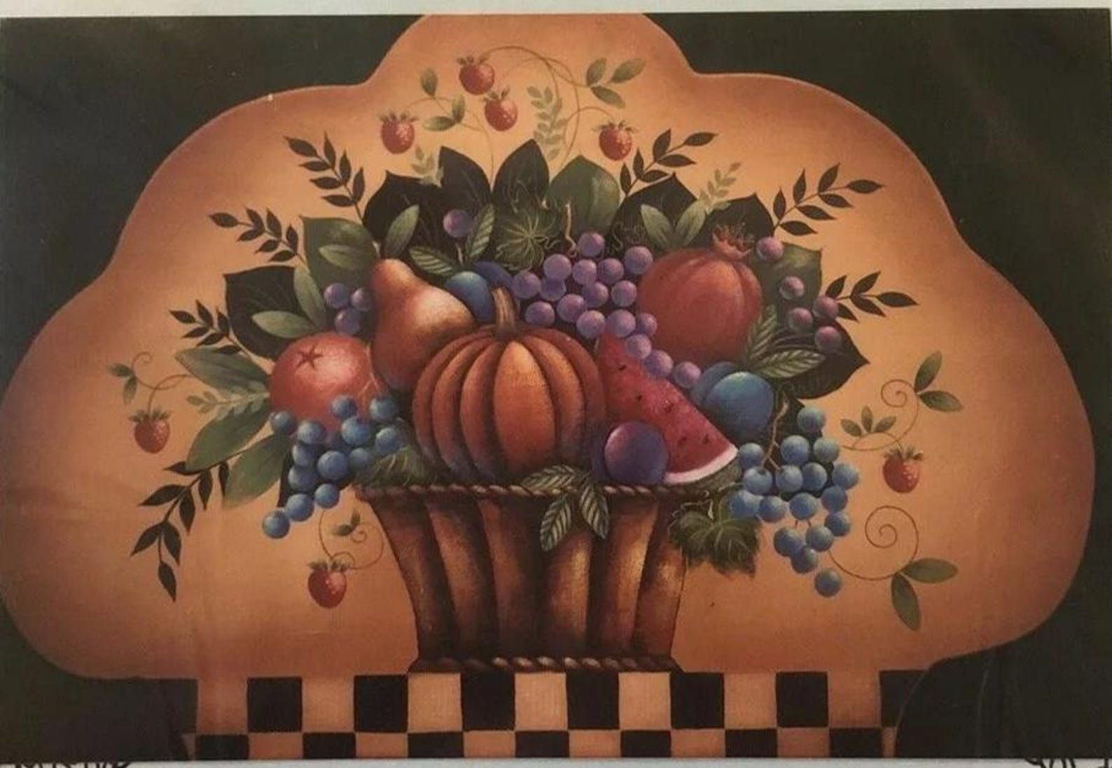 Decorative Tole Painting Pattern Packet: Fruit Basket on Accent Board ...