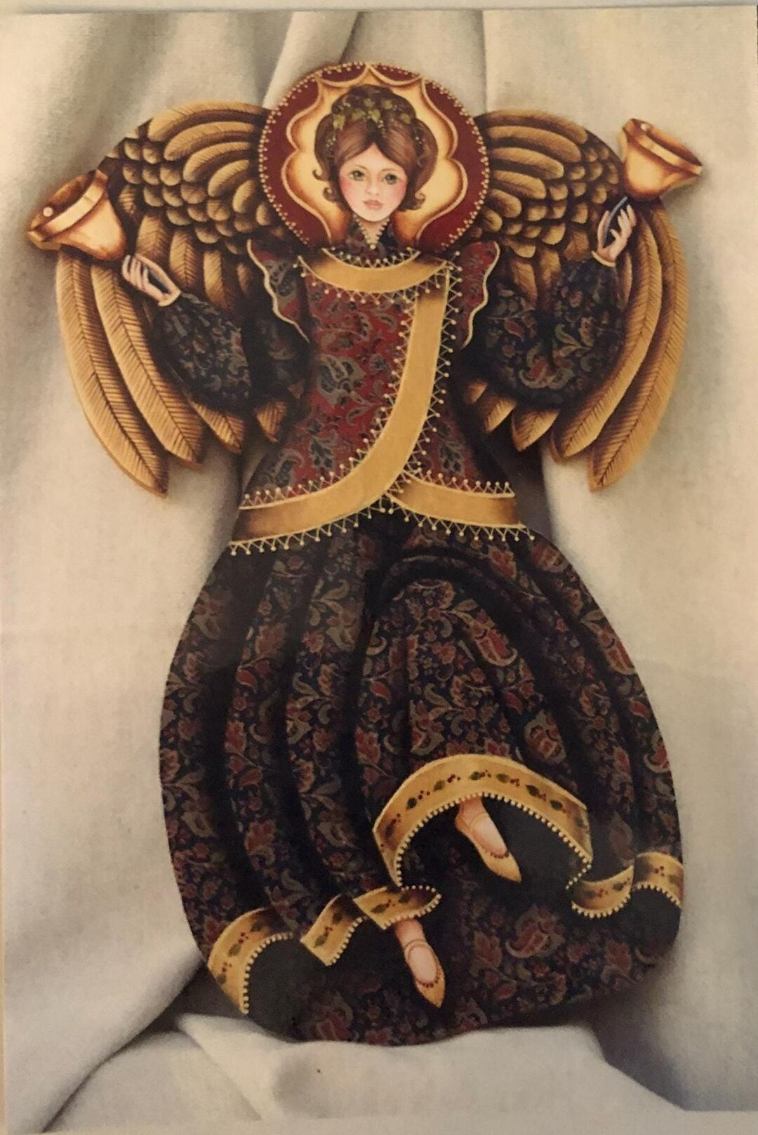 Vintage Tole Painting Pattern : Paisley Angel III by Nancylee Lenski - Etsy