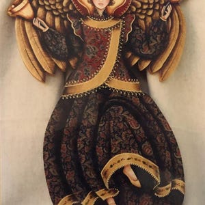 Vintage Tole Painting Pattern : Paisley Angel III by Nancylee Lenski - Etsy
