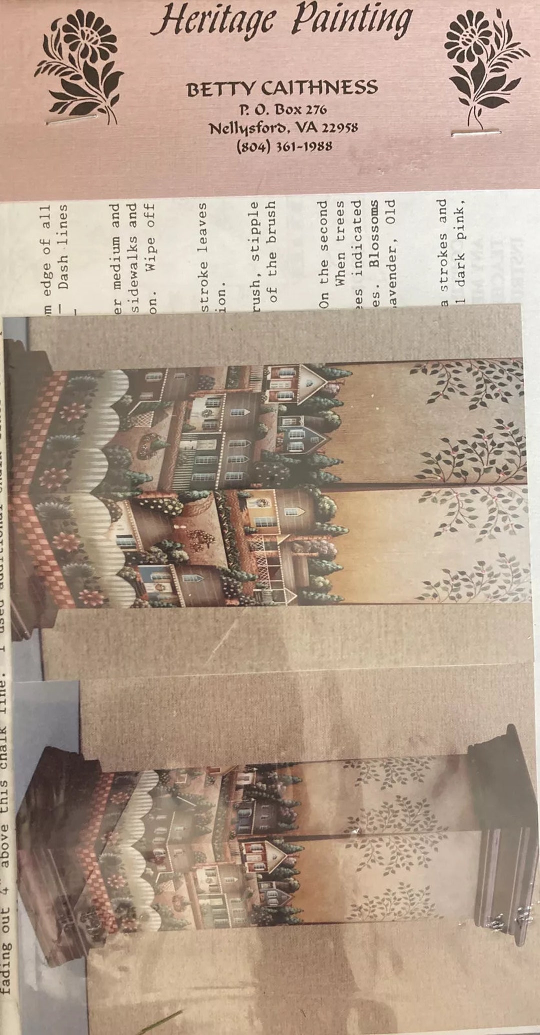 Vintage 1992 Decorative Tole Painting Pattern Packet: Williamsburg ...