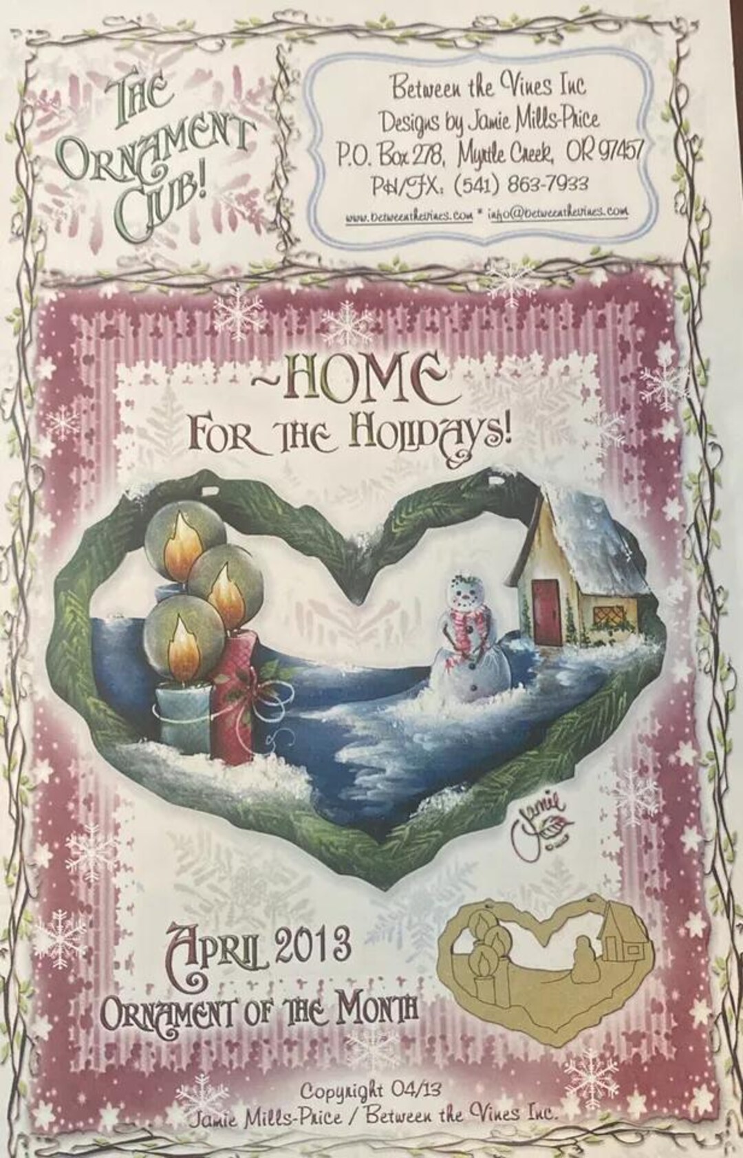 Holiday Tole Painting Pattern Packet: Home for the Holidays by Jamie ...
