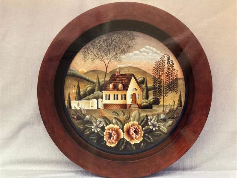 Tole Painting Pattern : Rose Cottage by Betty Caithness - Etsy