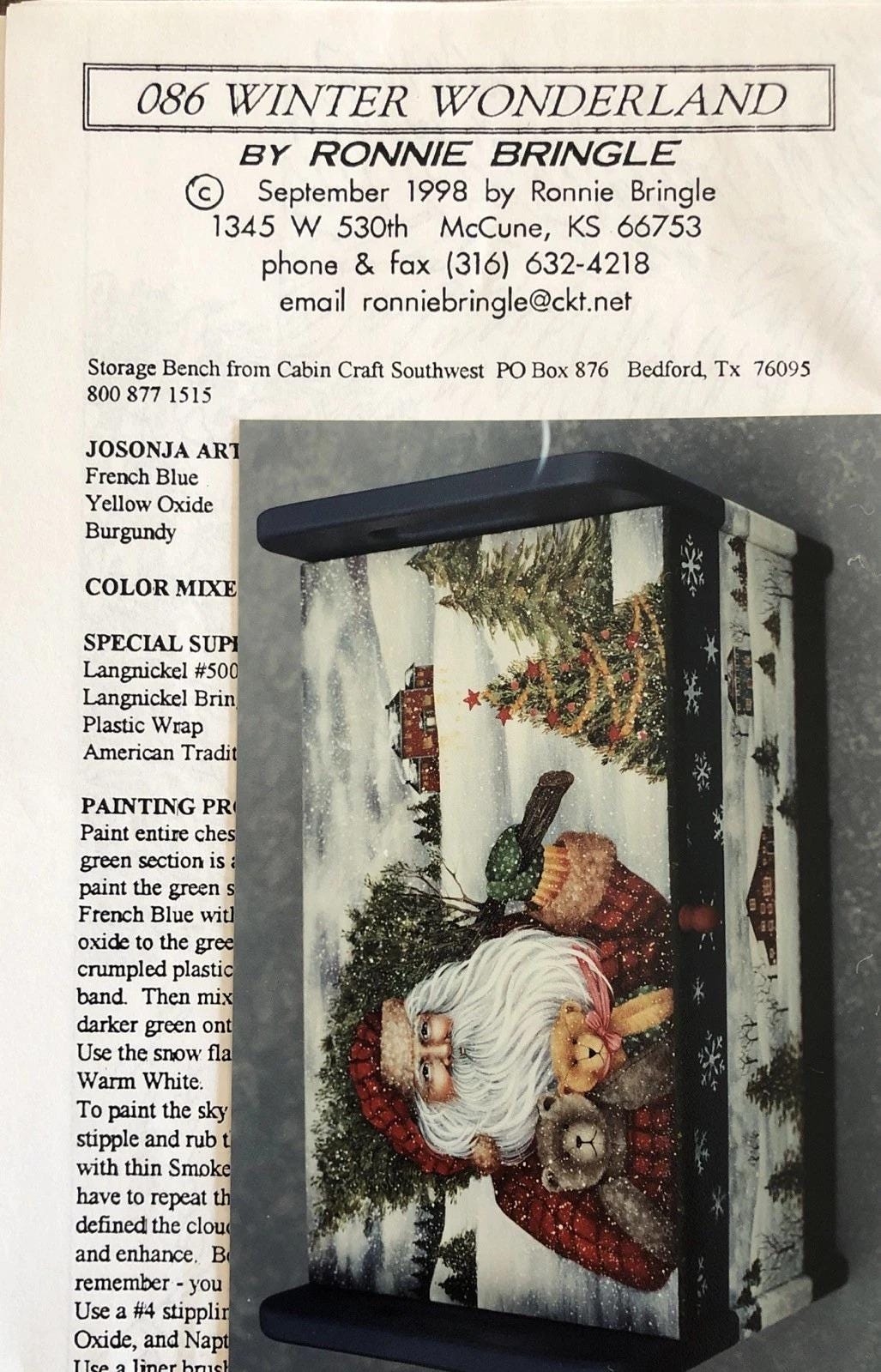 Vintage Tole Painting Pattern Packet : Winter Wonderland by Ronnie ...