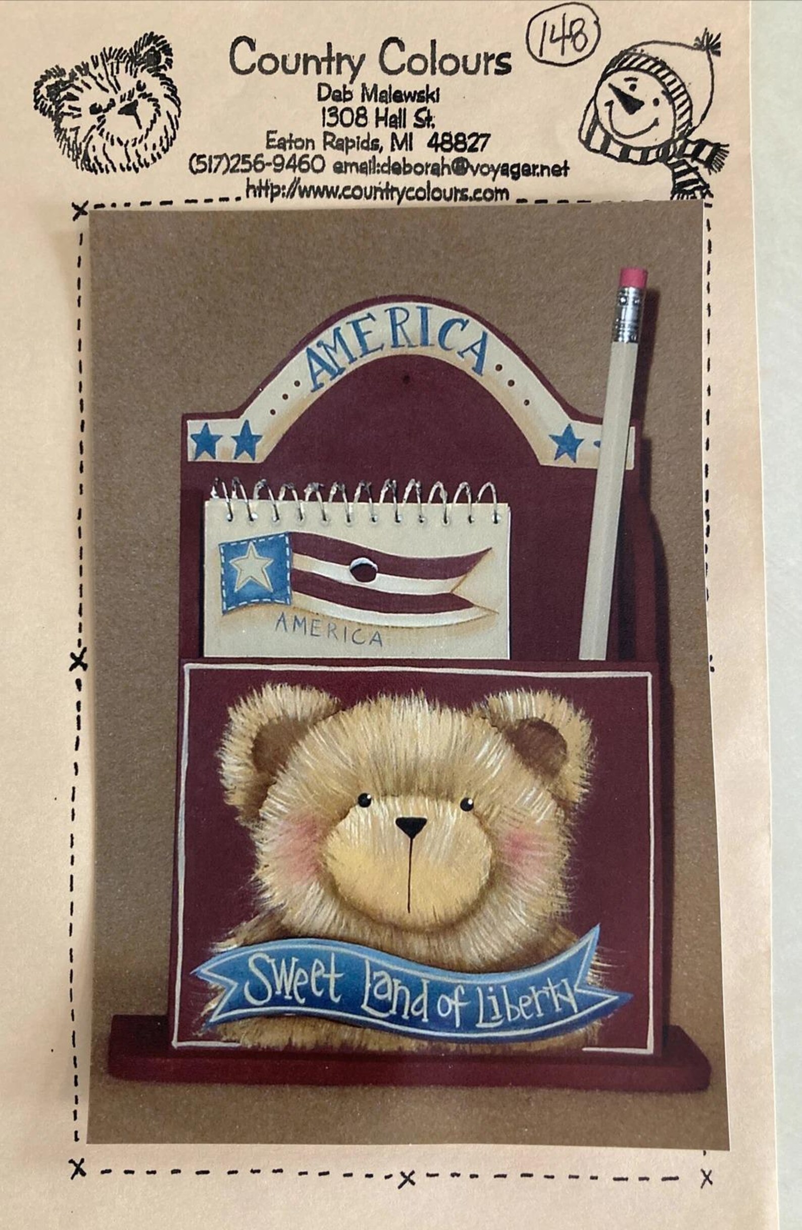Tole Painting Pattern Packet: Sweet Land of Liberty by Deb Malewski - Etsy