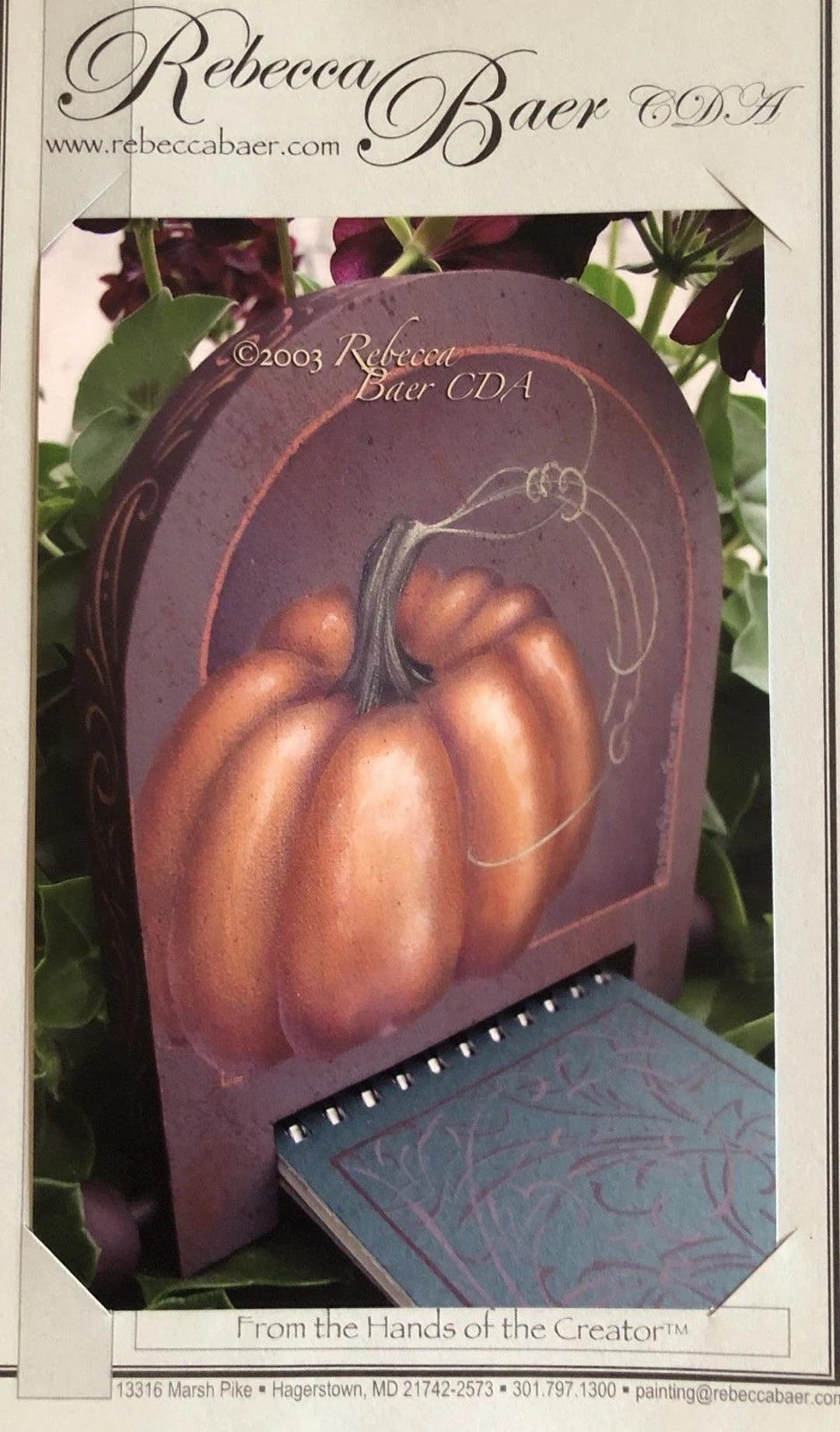 Vintage Tole Painting Pattern Packet : Country Pumpkin by Rebecca Baer ...