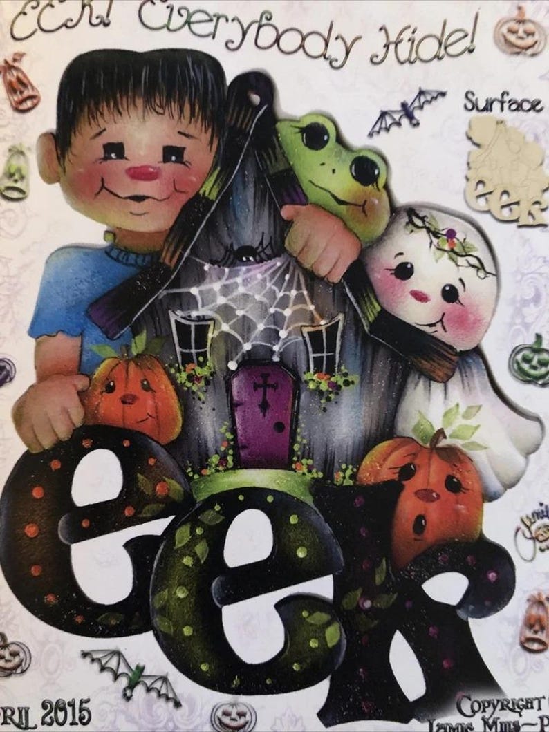 Vintage Tole Painting Pattern Packet: EEK! Everybody Hide by Jamie ...