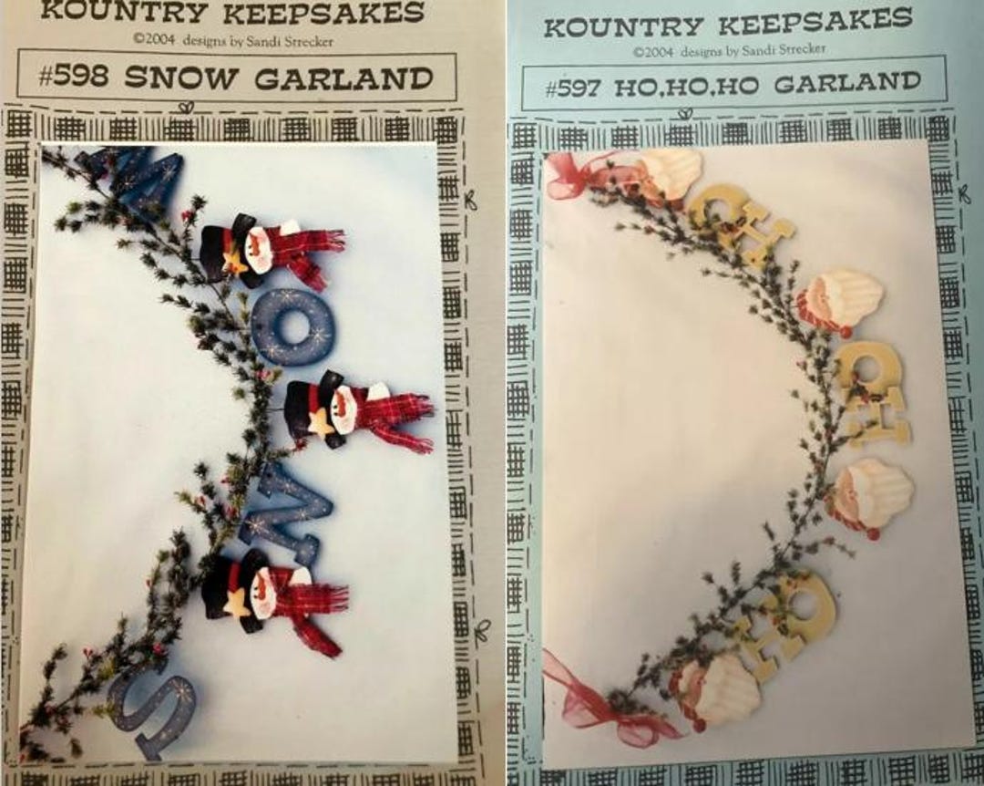 Set of 2 Tole Painting Pattern Packets: Holiday Garland by Sandi ...