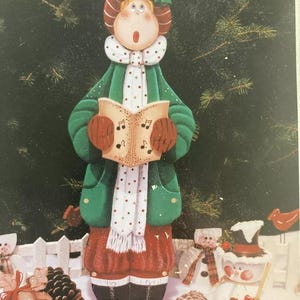 Tole Painting Pattern : Chris Caroler by Mary Helen Gould - Etsy