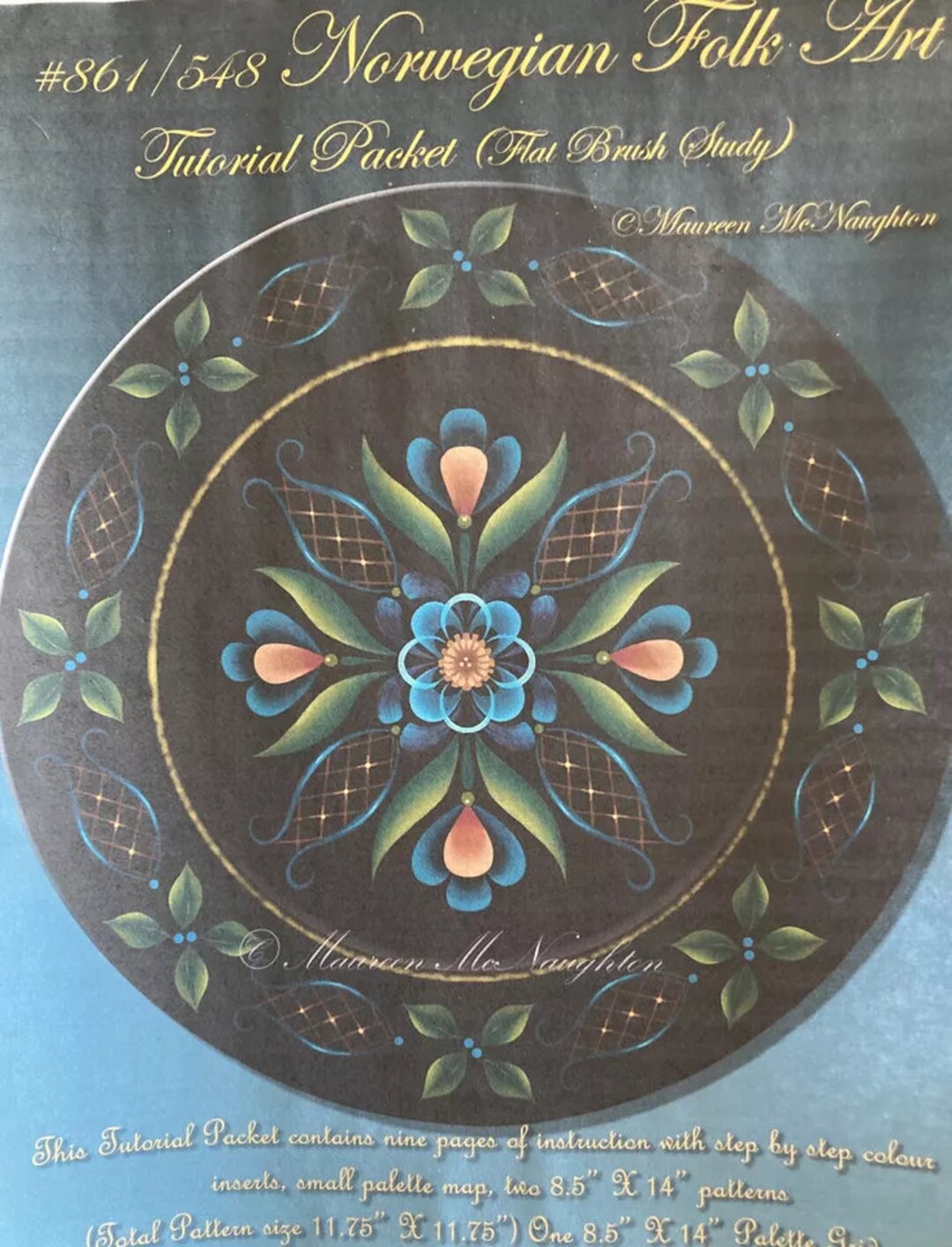 Tole Painting Pattern : Norwegian Folk Art by Maureen Mcnaughton - Etsy