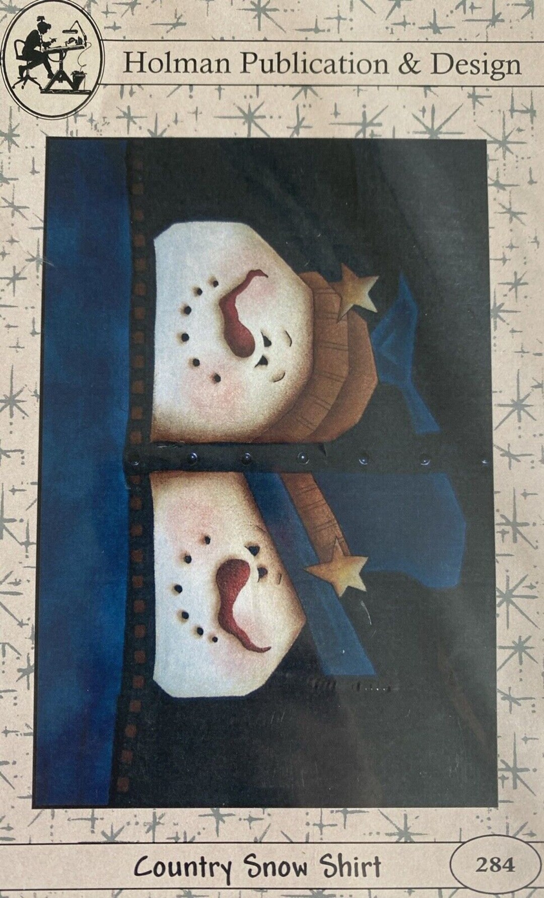 Tole Painting Pattern Packet: Country Snow Shirt by Sandy Holman - Etsy