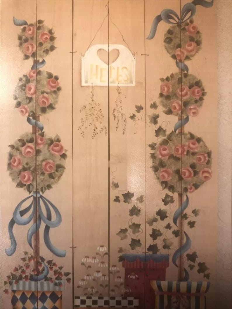 Tole Painting Pattern : Flower Garden Fence by Shara Reiner - Etsy