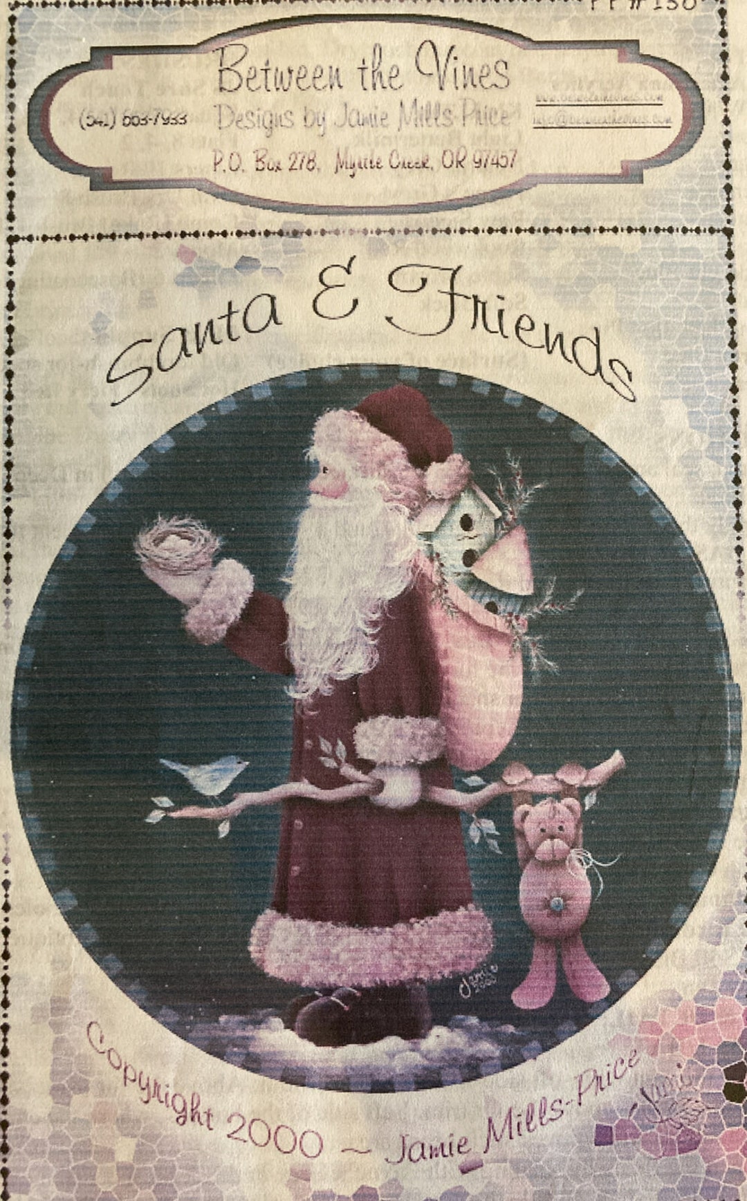Decorative Tole Pattern Packet: Santa & Friends by Jamie Mills-price - Etsy