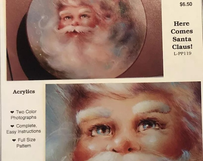 Decorative Tole Painting Pattern Packet: Here Comes Santa Claus by ...